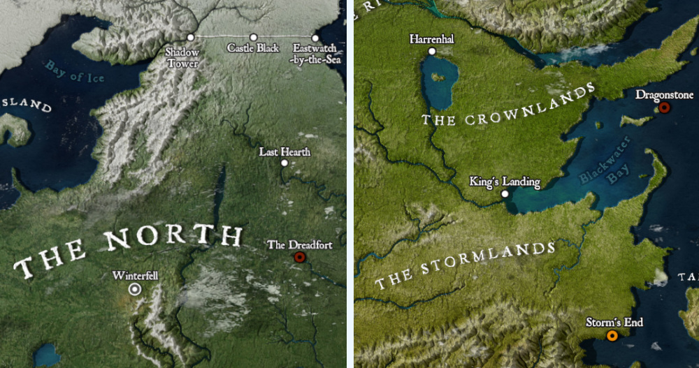 Mladý ilustrátor vytvoril detailnú mapu sveta Game of Thrones | interez.sk