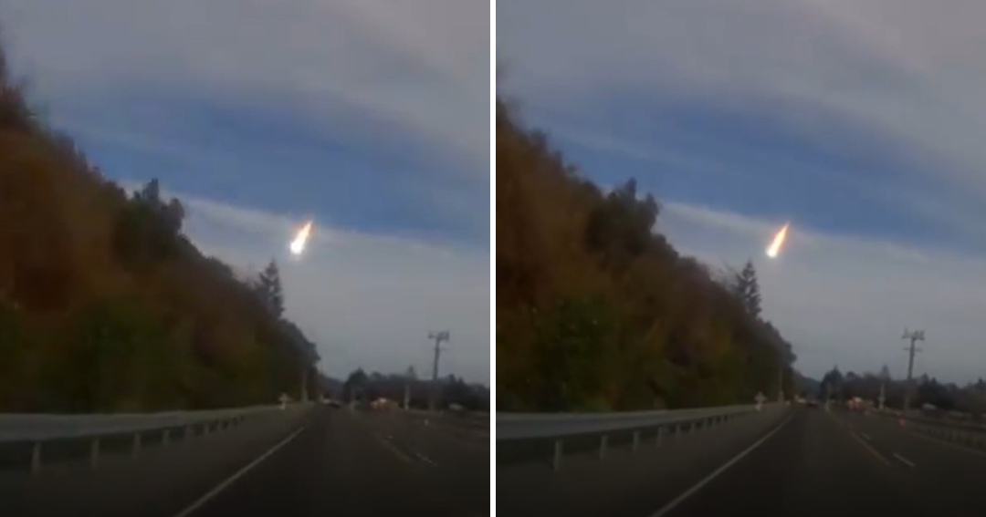 Svedkovia videli jasné svetlo a počuli hlasnú ranu. Nad Wellingtonom ...