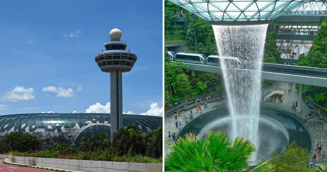 Je najlepšie na svete. Letisko budúcnosti má vlastný vodopád, motýliu ...