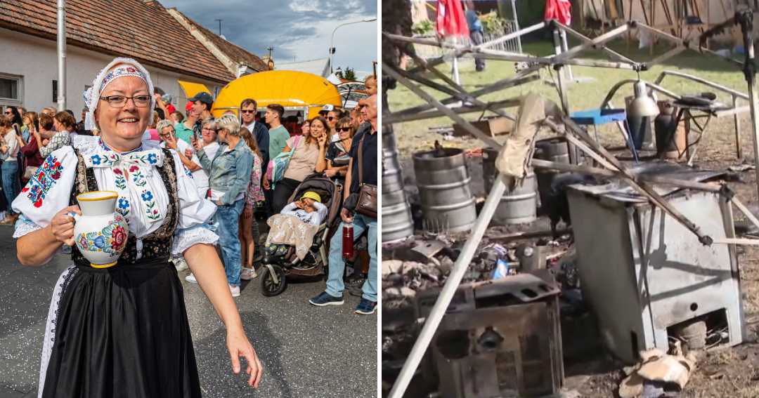 Požiar na vinobraní v Modre: Na nádvorí historickej radnice zhoreli ...