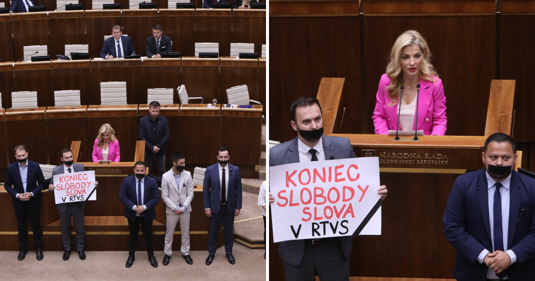 Koniec slobody slova v RTVS: Matovičovci si prelepili ústa čiernymi ...
