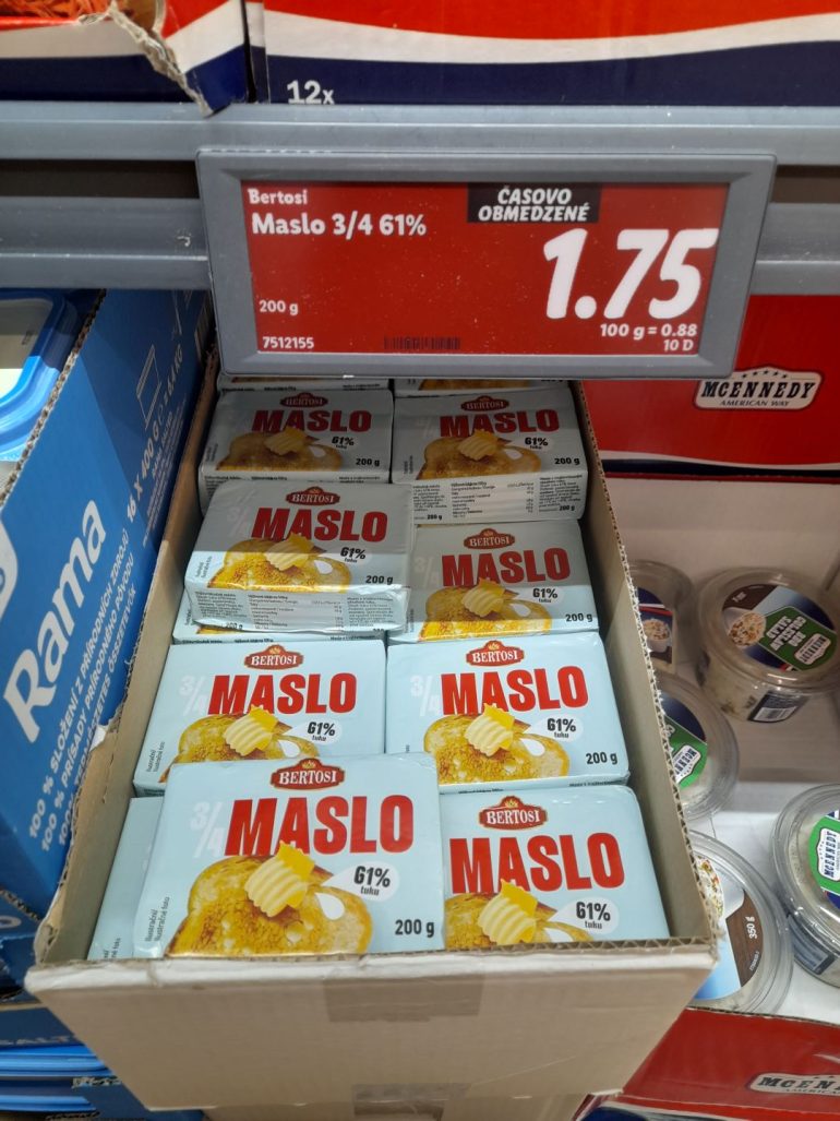 Predajcovia reagujú na rastúce ceny masla, lacnejšiu alternatívu ponúka ...