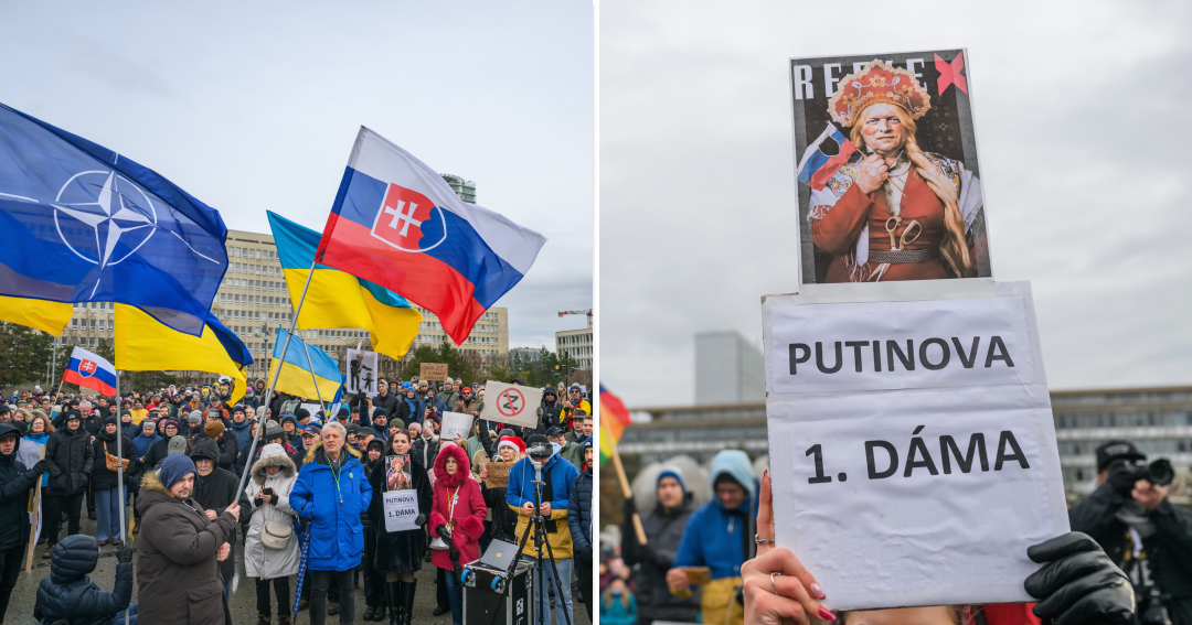 Stovky ľudí pred Úradom vlády: Protestovali proti návšteve premiéra ...