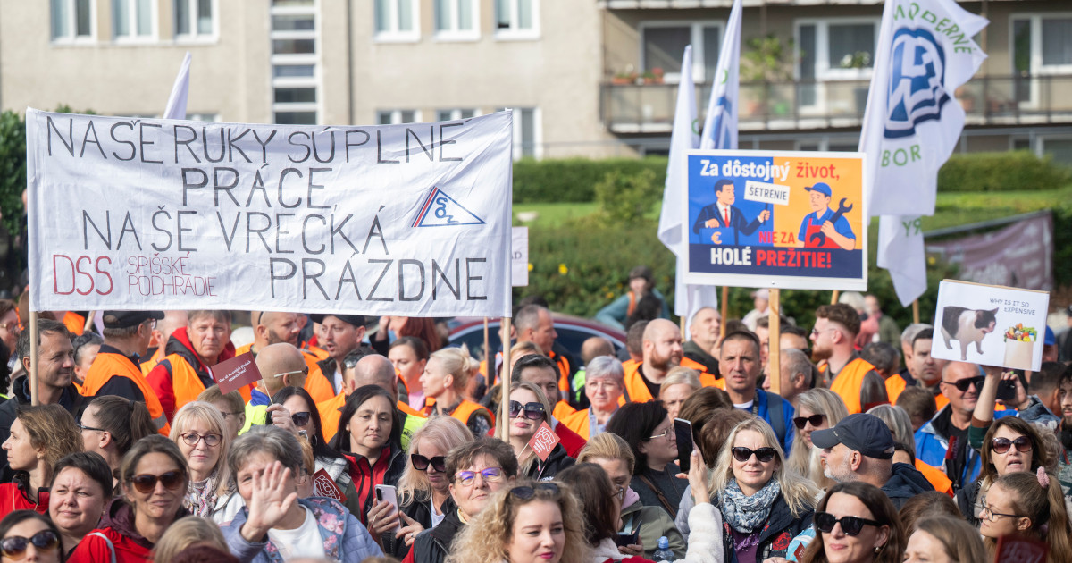 Odborári protestovali v Bratislave proti podobe konsolidácie: Je na ...